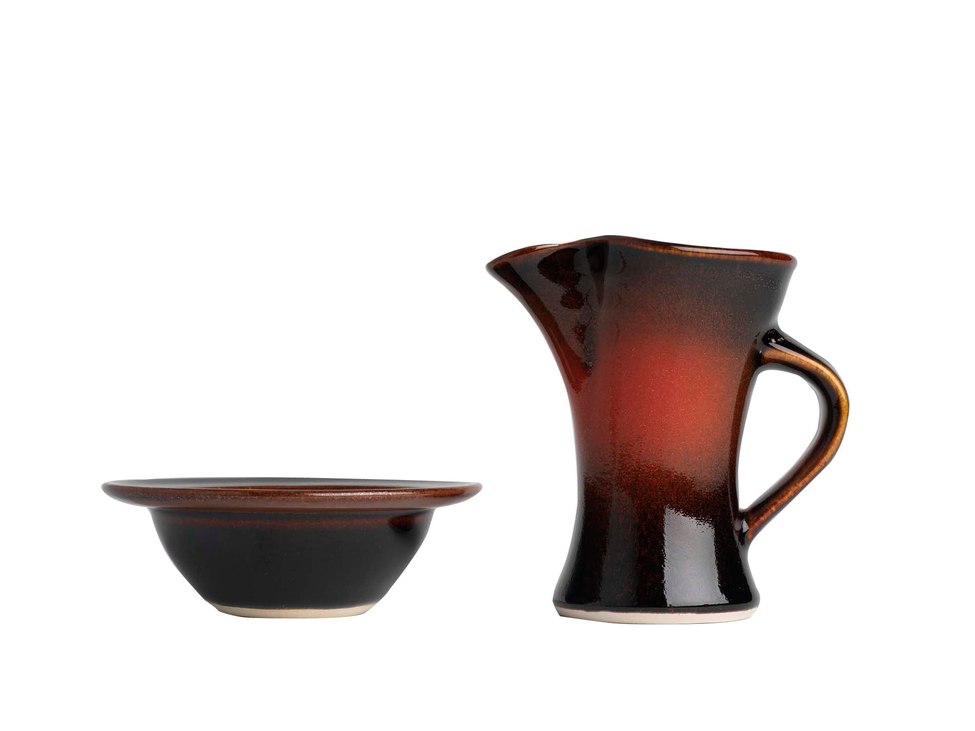 Jug & Sugar Bowl (109E) Louis Mulcahy Pottery